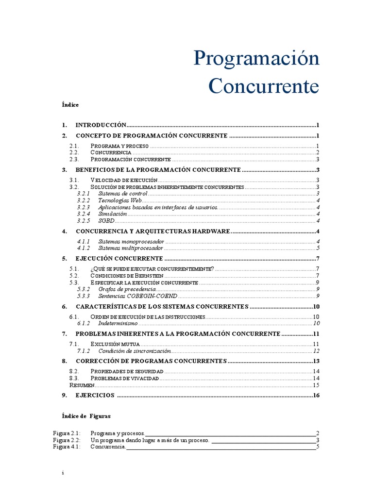 Programación Concurrente: Conceptos y Beneficios | PDF | Proceso (Computación) | Programa de ...