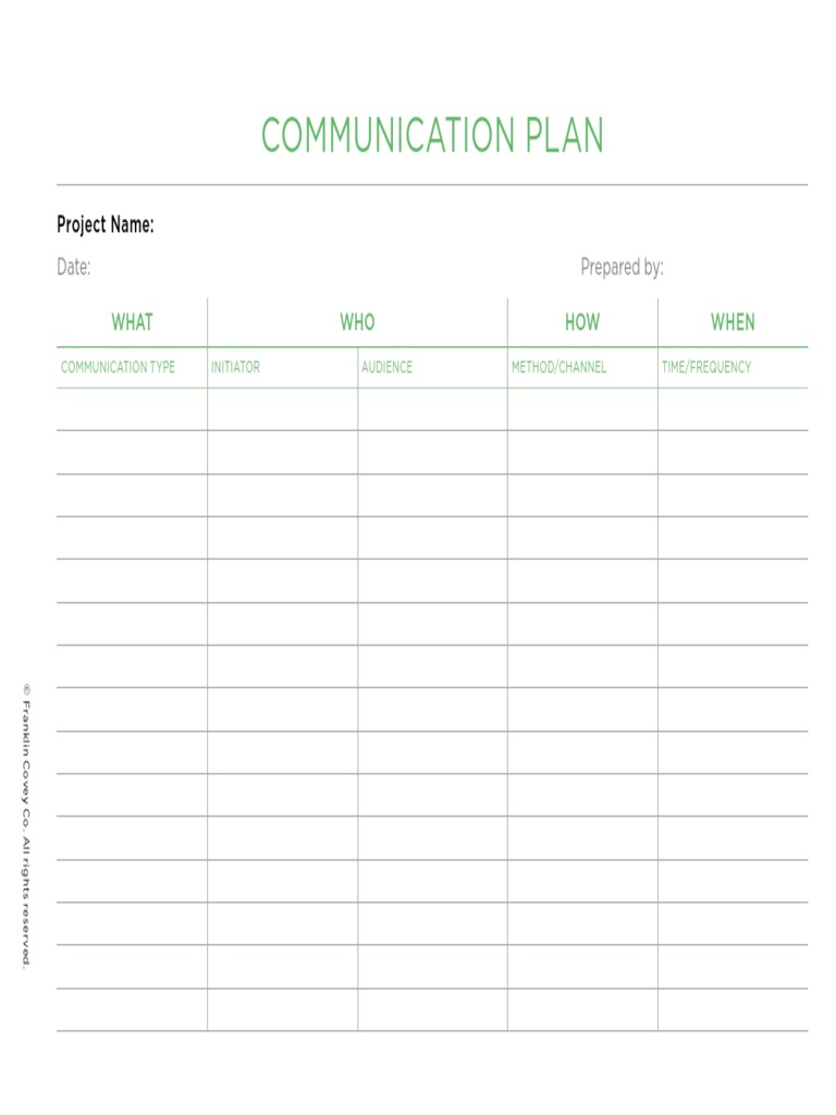 Communication Plan PDF | PDF