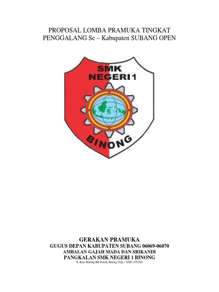 Contoh Proposal Pramuka | PDF