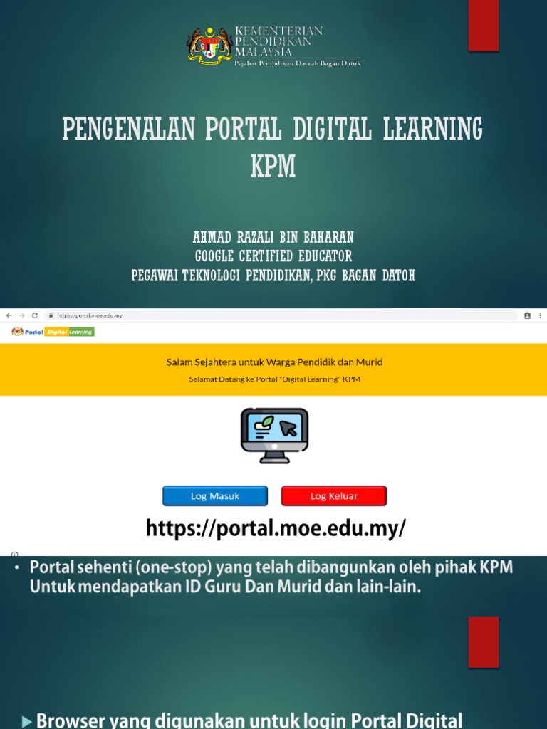 Pengenalan Portal Digital Learning KPM PDF | PDF