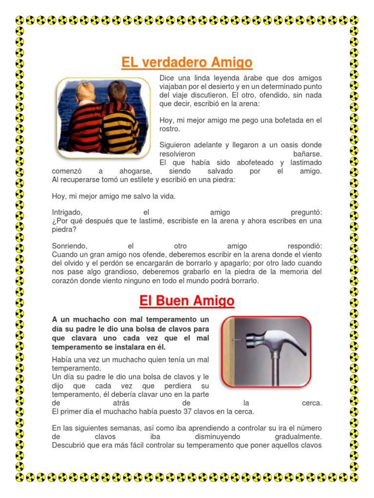 Lecciones de Amistad y Comportamiento | PDF