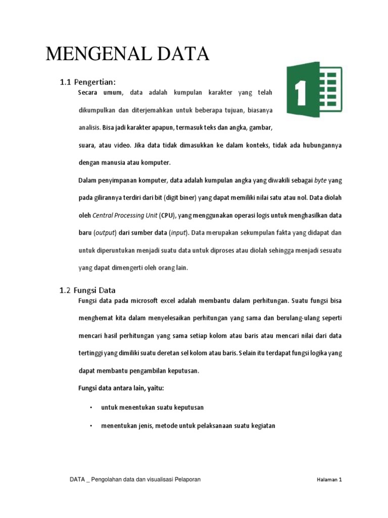 Mengenal Data Pdf
