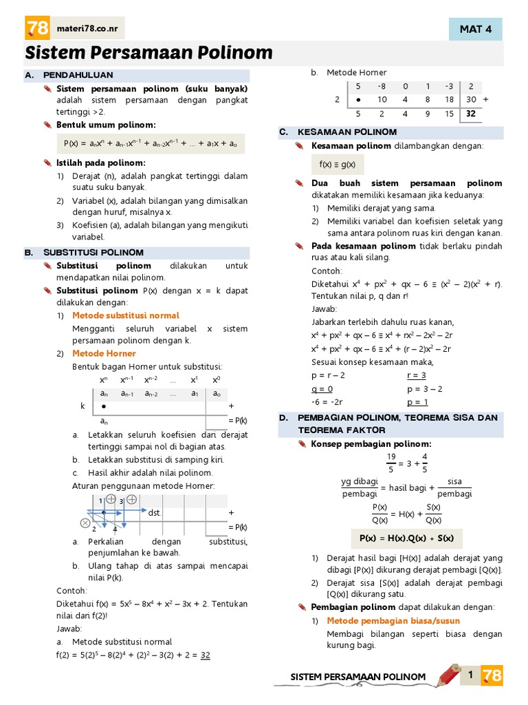 polinOMIAL Mat4 PDF | PDF