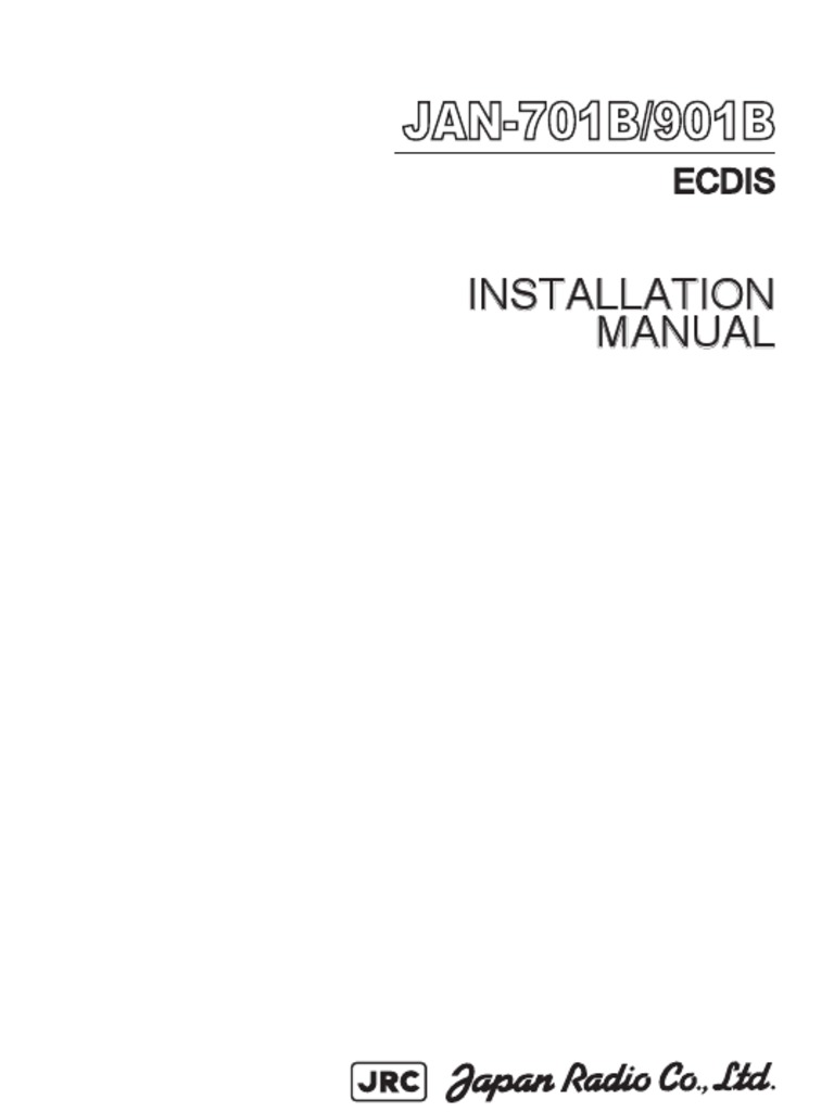 JAN-701B, 901B Installation Manual | PDF | Computer Monitor | Power Supply