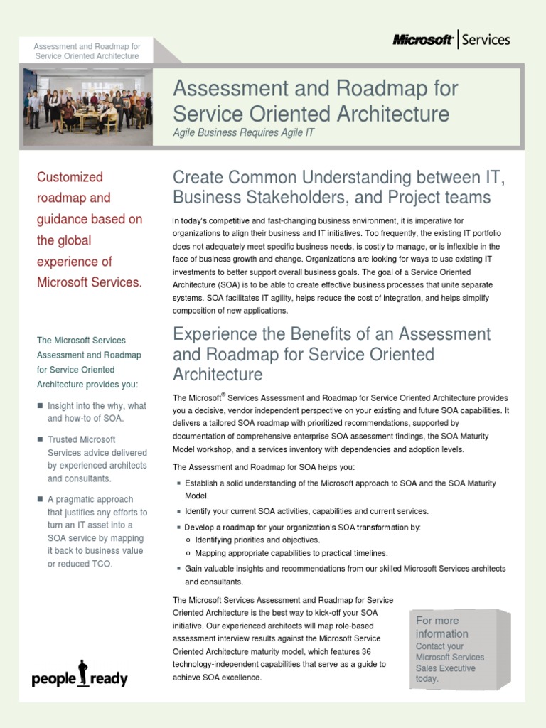 SOA Assessment-and-Roadmap Datasheet 2007 PDF | PDF | Service Oriented ...