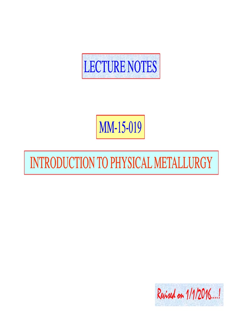 Physical Metallurgy | PDF | Electron Configuration | Ionic Bonding Physical Metallurgy | PDF | Electron Configuration | Ionic Bonding