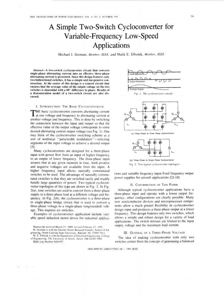 Ac Voltage Controller Pdf Electric Motor Power Electronics