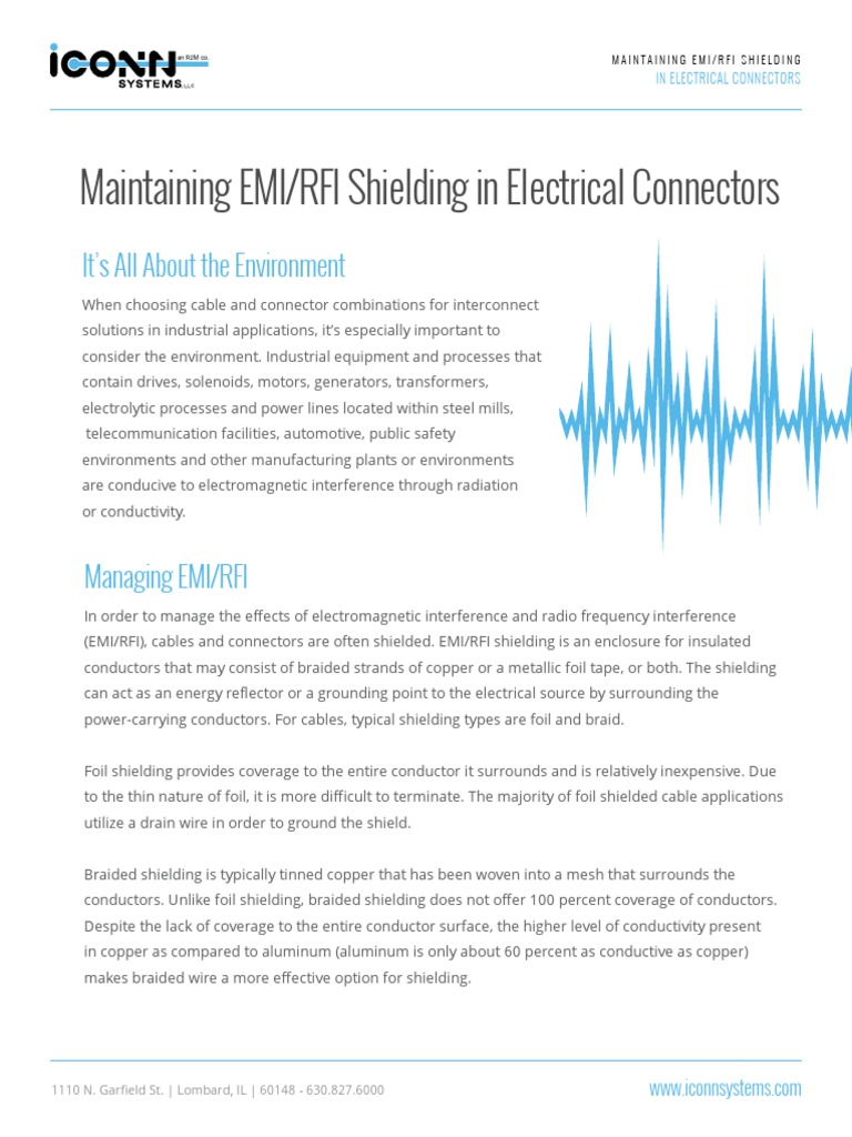 Maintaining EMI/RFI Shielding in Electrical Connectors: It's All About ...