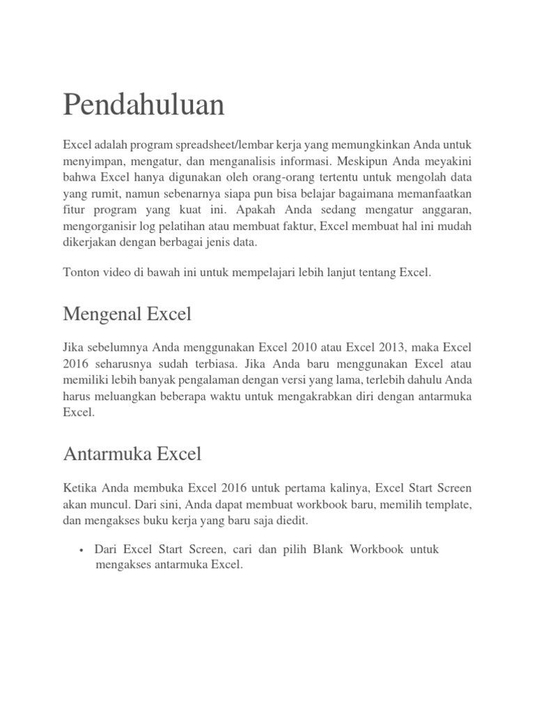 Microsoft Excel 2016 | PDF