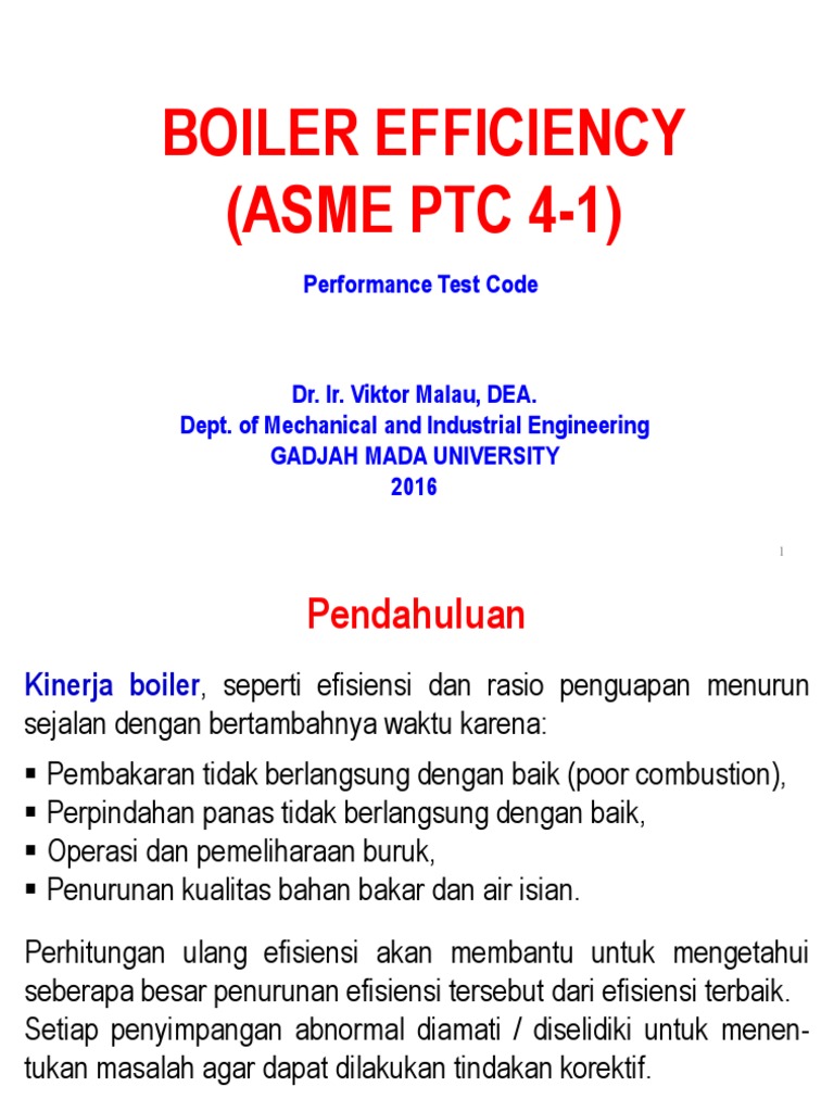 Asme PTC 4-1 | PDF