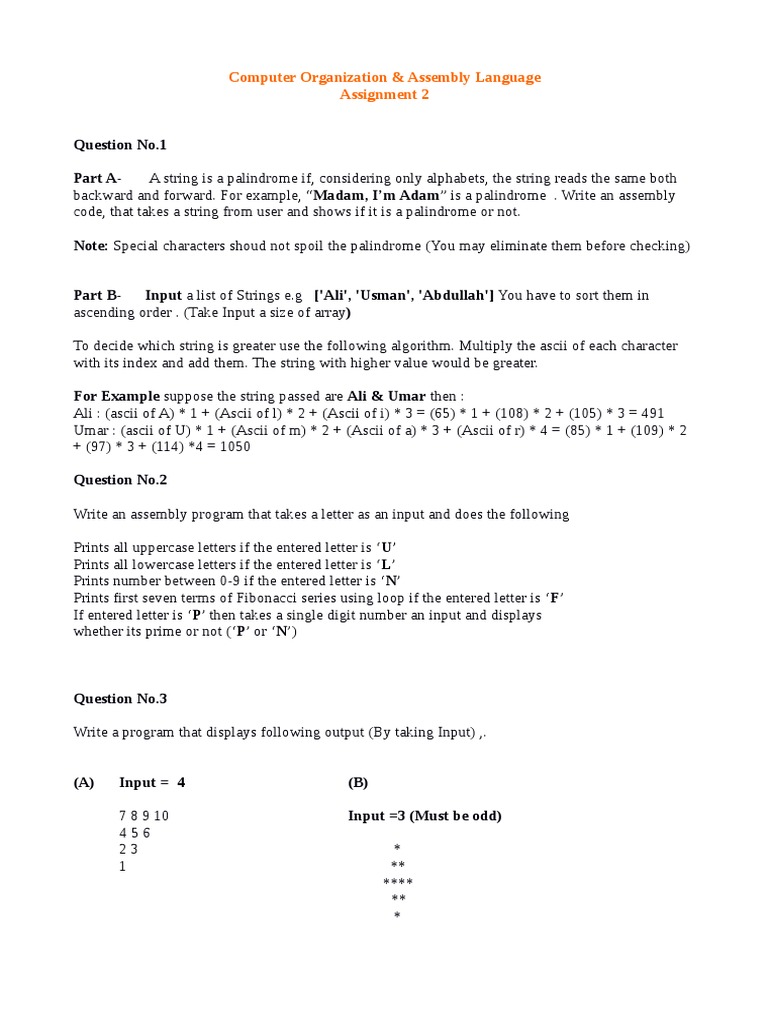 Assignment 2 | PDF | Ascii | String (Computer Science)