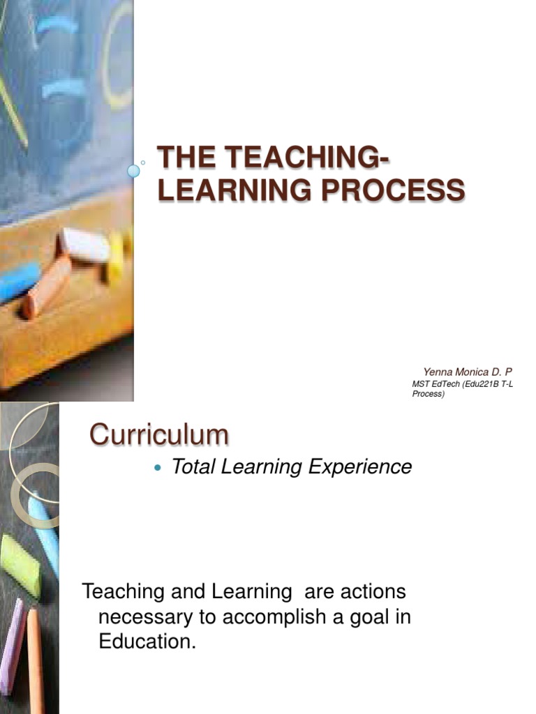 Understanding the Teaching-Learning Process | PDF | Learning Theory ...