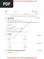 CBSE Class 2 Maths Practice Worksheets (139) - Multiplication and Time ...