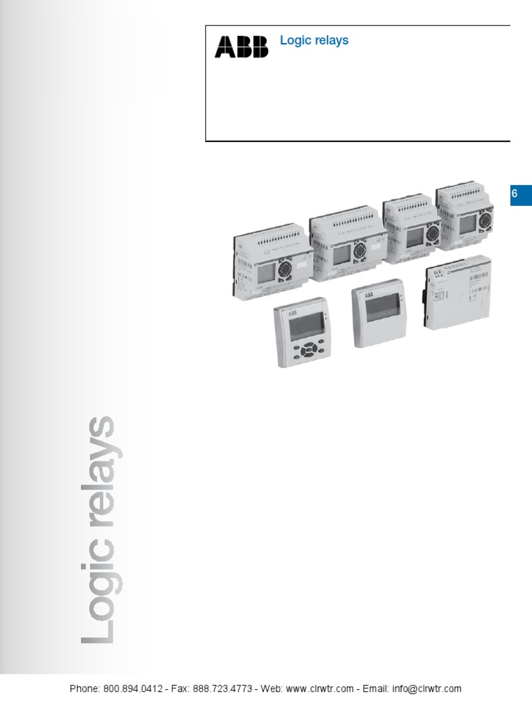 ABB Logic Relays | Download Free PDF | Alternating Current | Direct Current