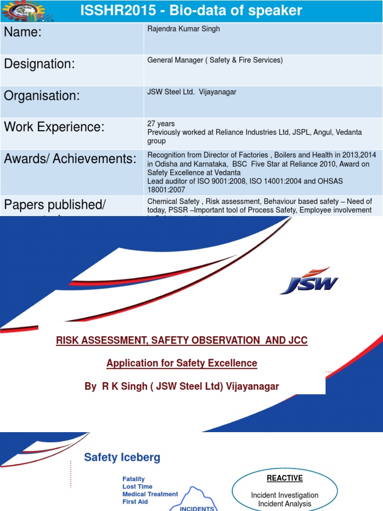 Application for Safety Excellence: A Comprehensive Review of Risk ...