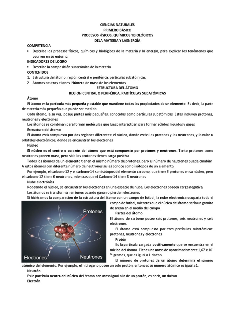 Estructura y Tipos de Átomos | PDF | Átomos | Ion