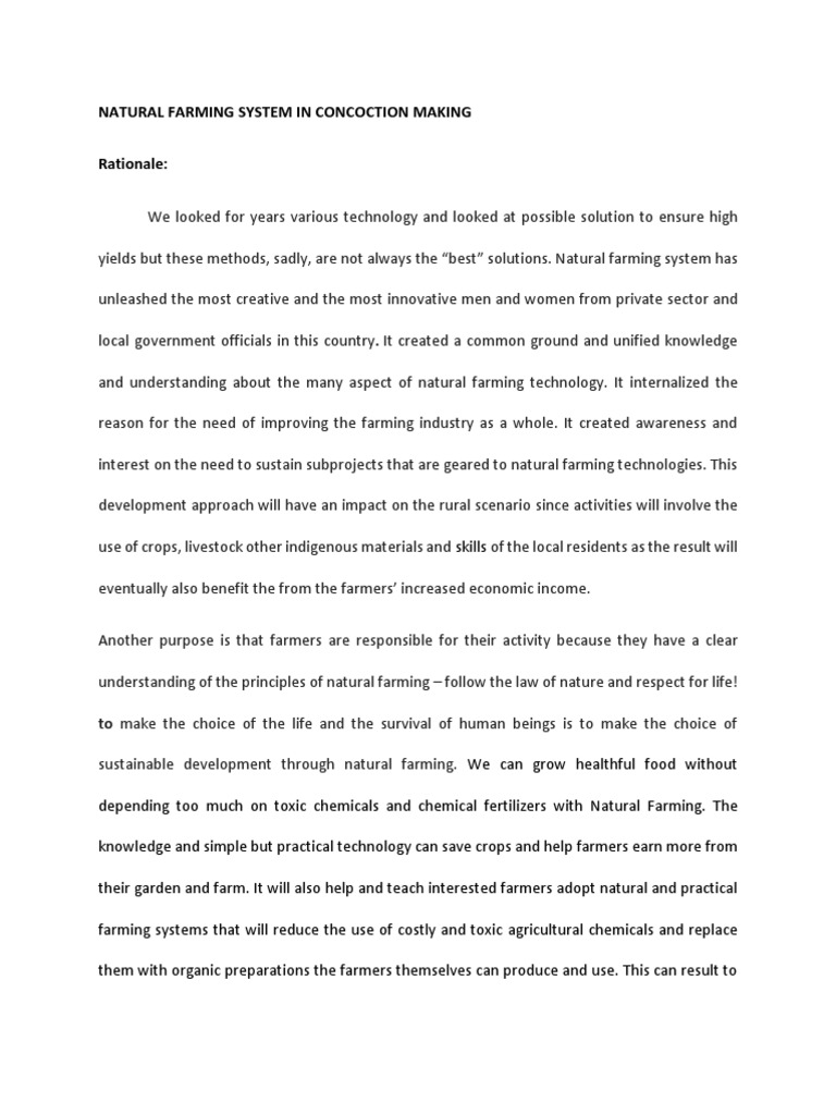 Natural Farming System in Concoction Making | PDF | Organic Farming ...