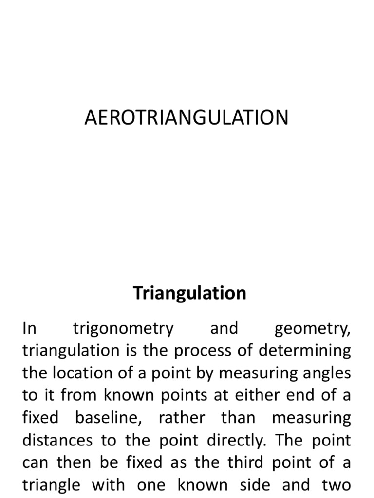 Chapter 6 - Aerotriangulation | PDF | Surveying | Geometry