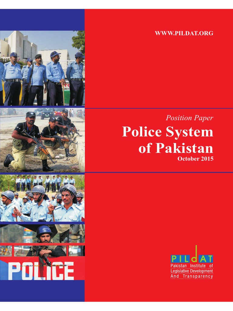Police System of Pakistan: Position Paper | PDF | Police | Pakistan