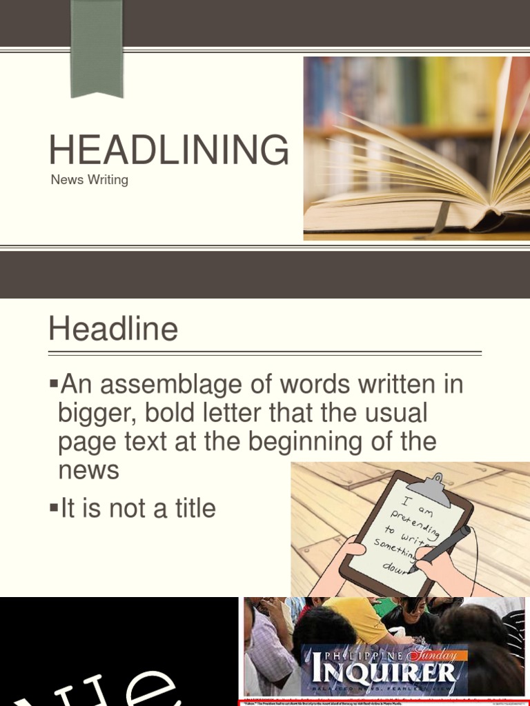 Headline Making | PDF | Quotation Mark | Verb