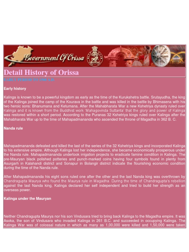 Detail History of Odisha | PDF | Asian Royal Families