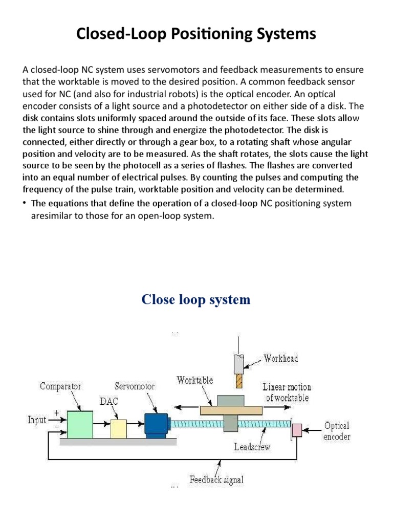 Closed-Loop Positioning Systems | PDF | Numerical Control | Computer Aided Design