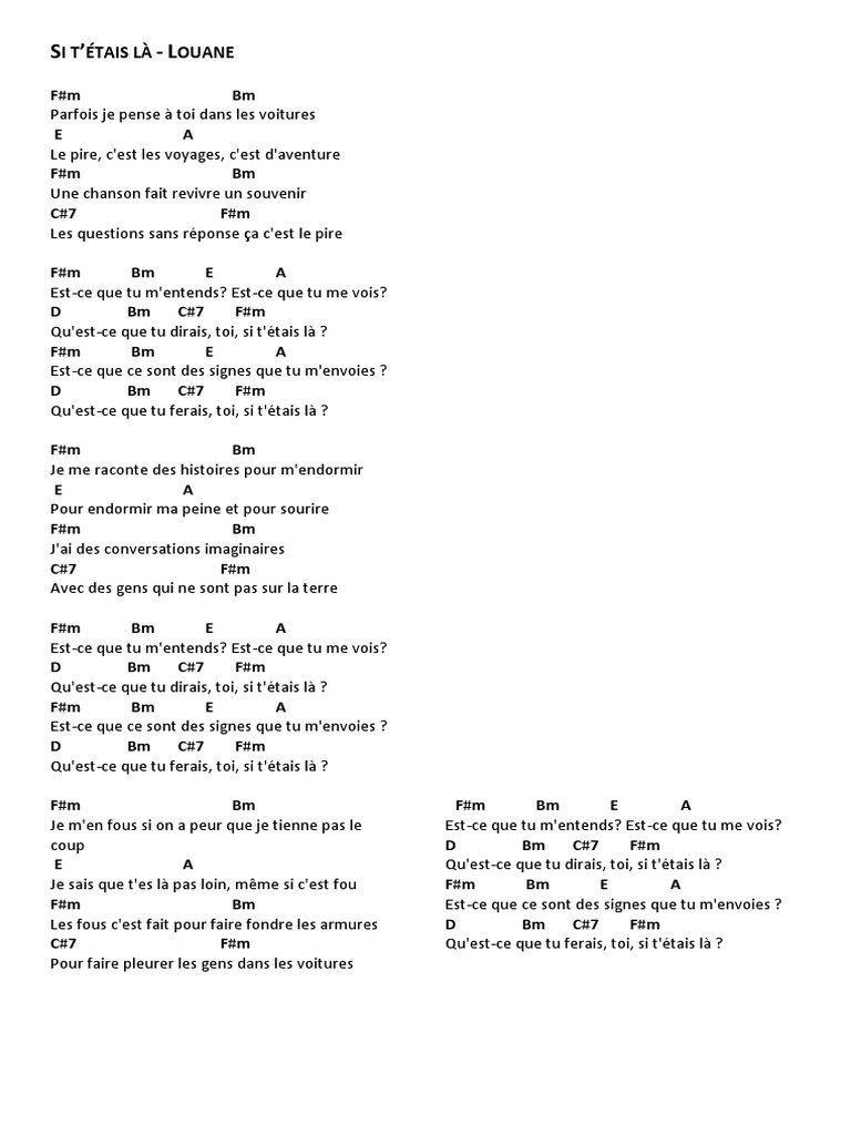 Si T e Tais La Louane | PDF