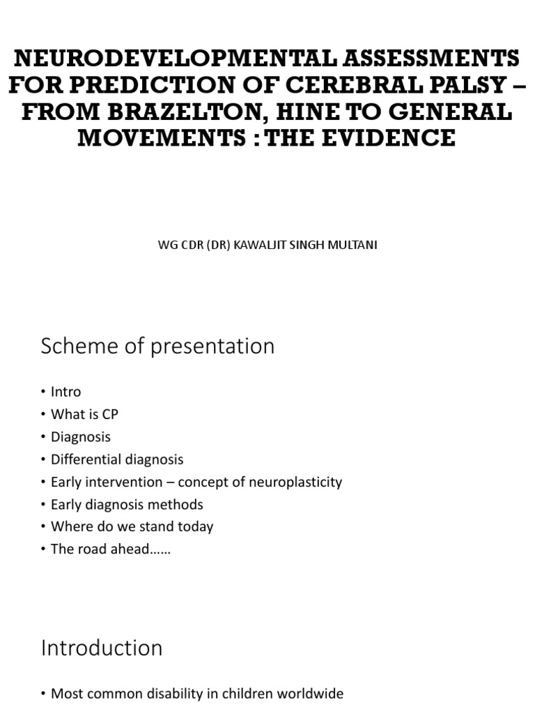 NCDP 2019 | PDF | Cerebral Palsy | Clinical Medicine