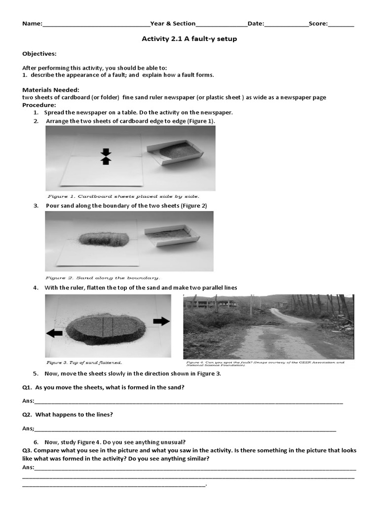 Activity 2.1 Faulty Set-Up | PDF