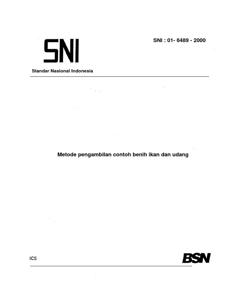 Metode Sampling Benih Ikan dan Udang | PDF