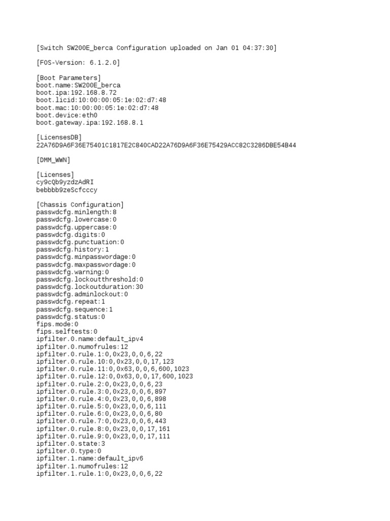 Network Switch Configuration | PDF | Computer Architecture | Telecommunications