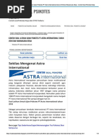 Tes Psikotes Astra | PDF | Pengembangan Diri