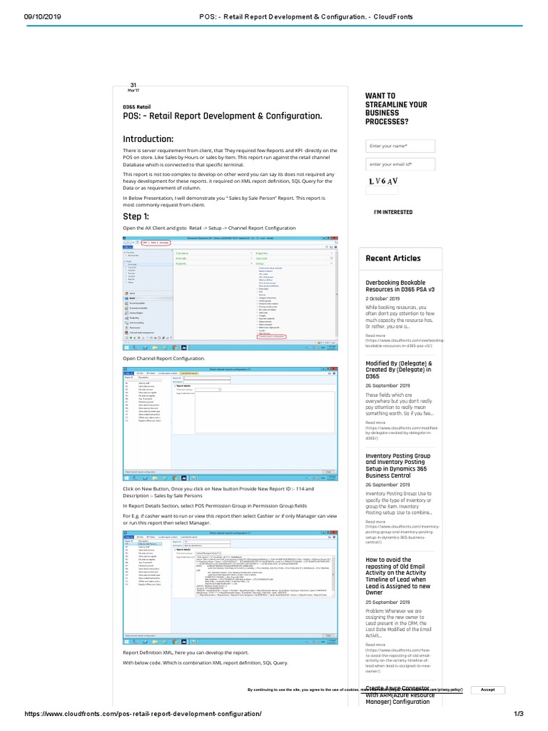POS Retail Report Development Guide | PDF | Point Of Sale | Parameter ...