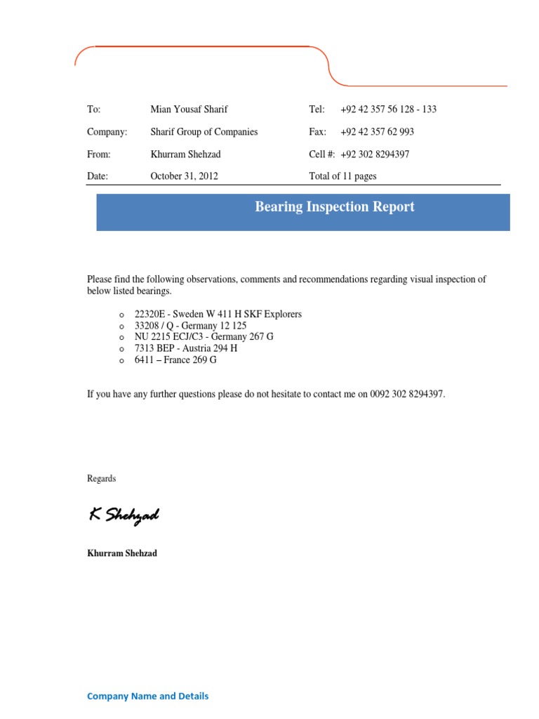 Bearing Inspection Manual | Download Free PDF | Bearing (Mechanical) | Rust