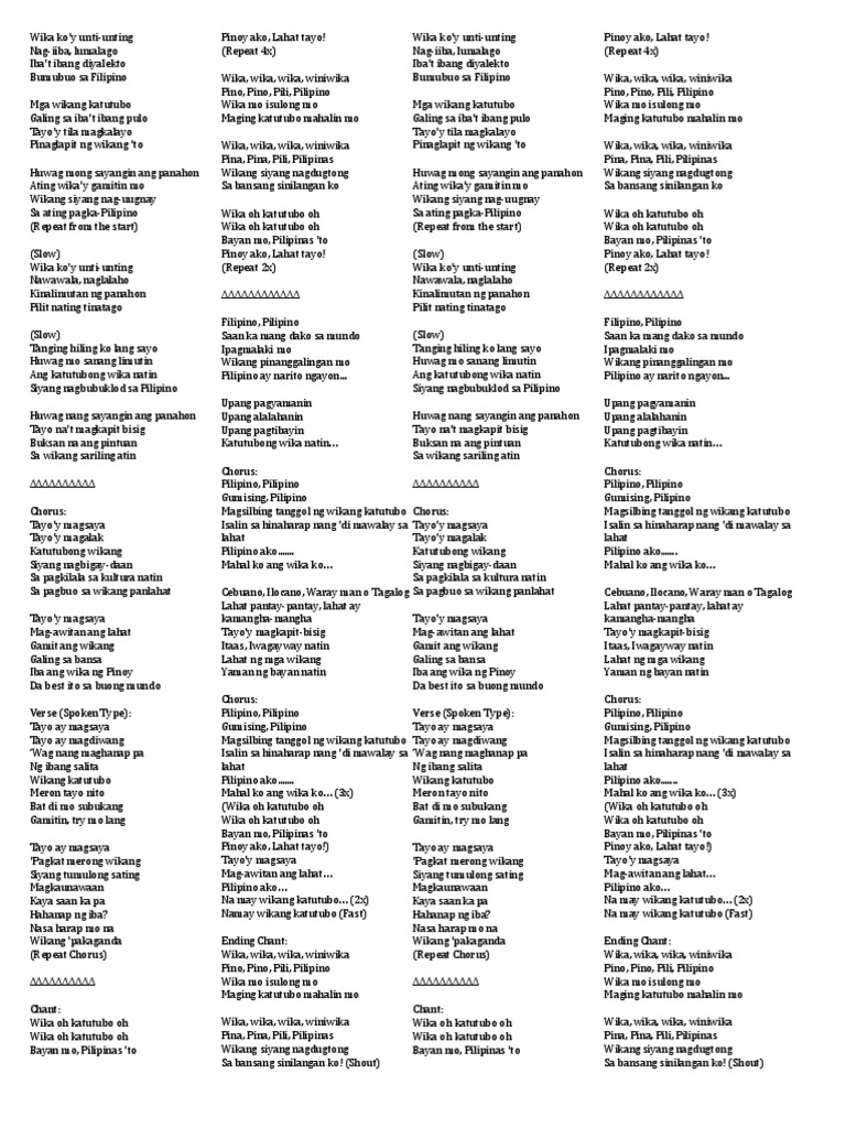 Sayawit Song | PDF