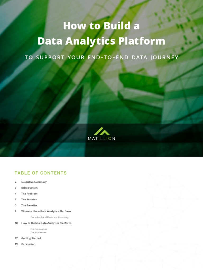 Data Analytics Platform - Matillion | PDF | Business Intelligence | Cloud Computing