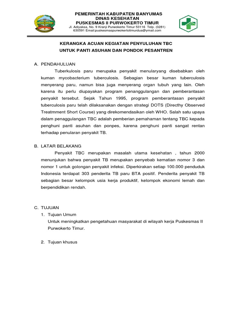 Kak Pertemuan Kader TB | PDF