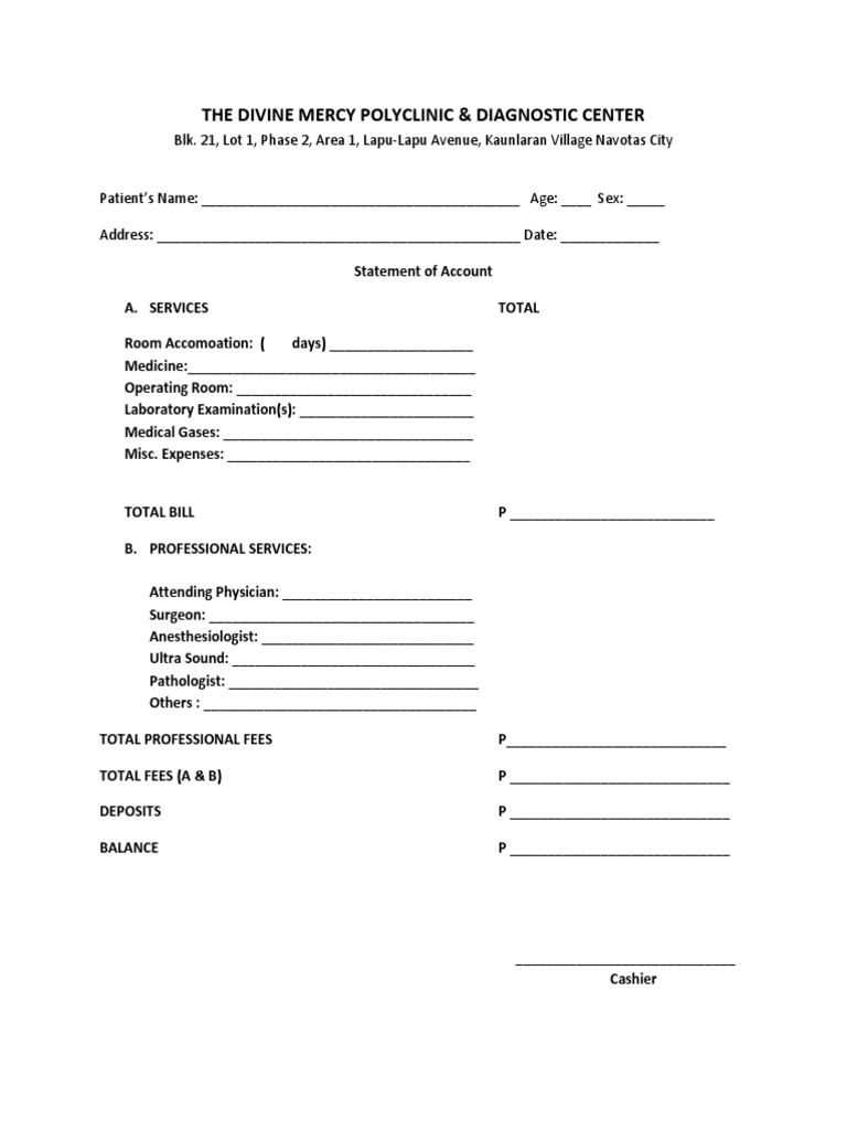 The Divine Mercy Polyclinic | PDF