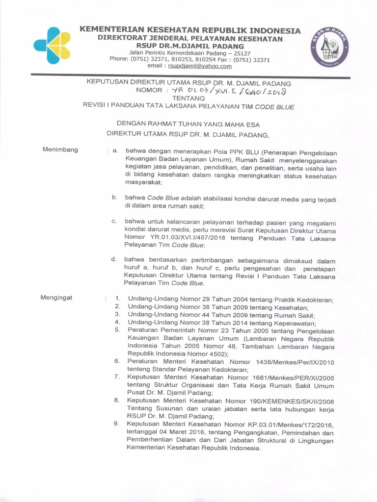 Panduan Code Blue | PDF | Kesehatan Holistik