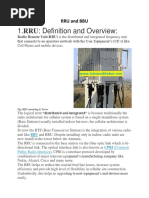 RRU-Remote Radio Unit: Function, Concept, Details: 1.: Definition and ...