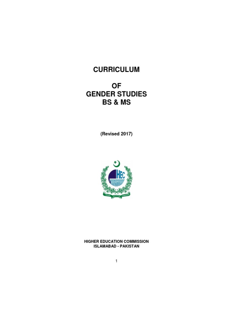 Gender Studies Curriculum Overview | PDF | Feminism | Gender Studies