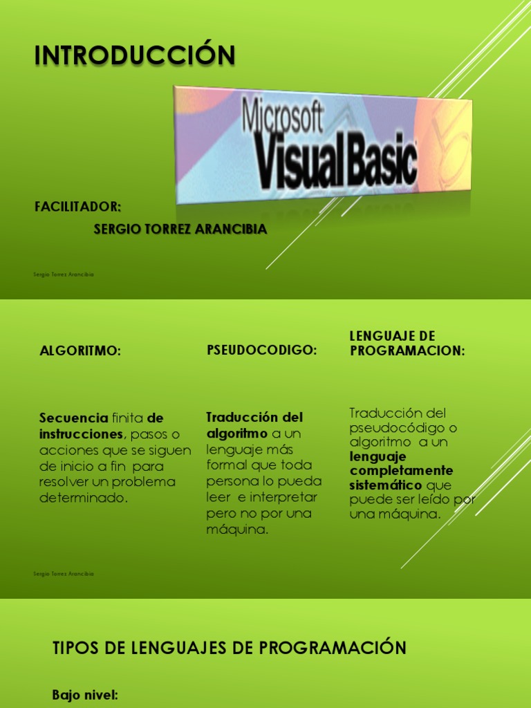 Apuntes de Visual Basic | PDF | Lenguaje de programación | Básico