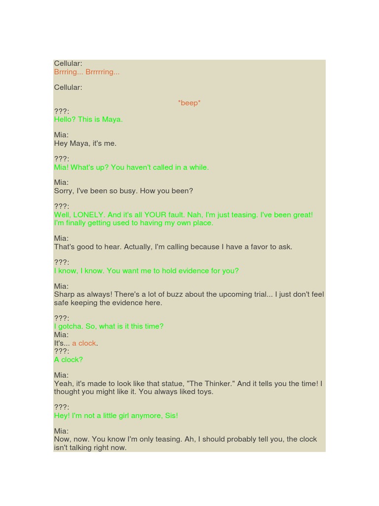 Phoenix Wright Ace Attorney - Episode 2-1 | PDF | Witness | Testimony