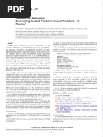 ASTM D256 Standard Test Methods For Determining The Izod Pendulum ...