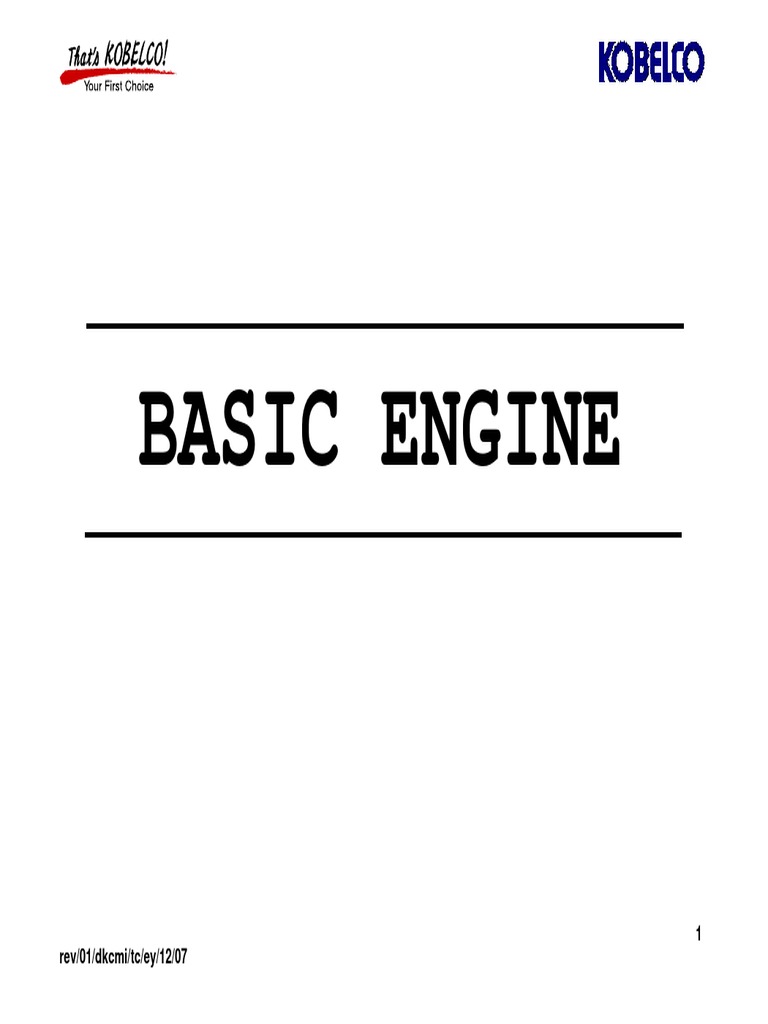 Basic Mekanik - Basic Engine | PDF