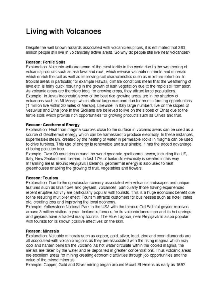 Living With Volcanoes | PDF | Volcano | Soil