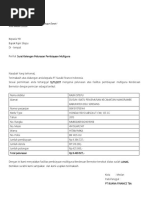 Contoh Surat Penarikan Kendaraan Berupa Motor | PDF