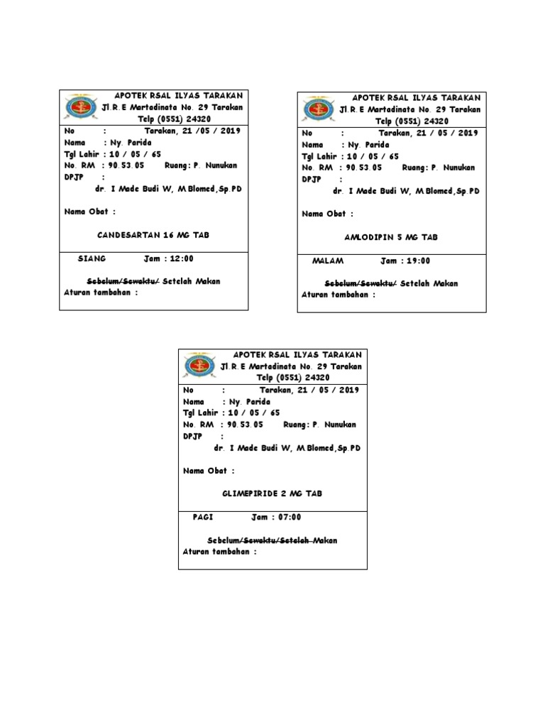 Label Obat Udd | PDF | Memasak, Makanan, & Anggur