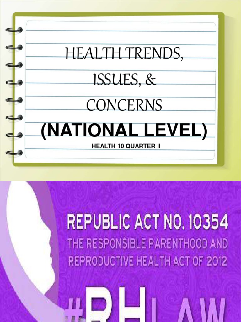 Health Trends, Issues, & Concerns: (National Level) | PDF ...