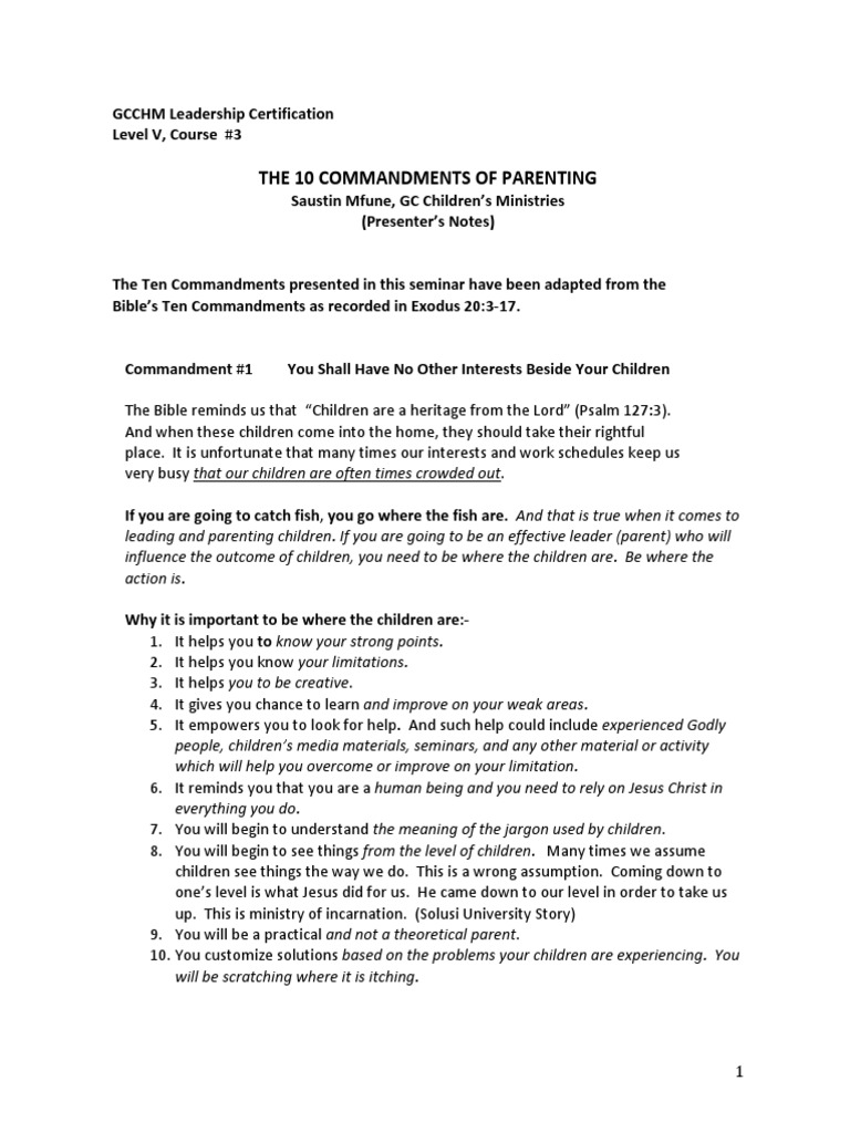 Ten Commandment | PDF | Ten Commandments | Adultery